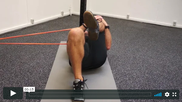 One leg back bridge with hip lock and knee control inwards - Recover Gym