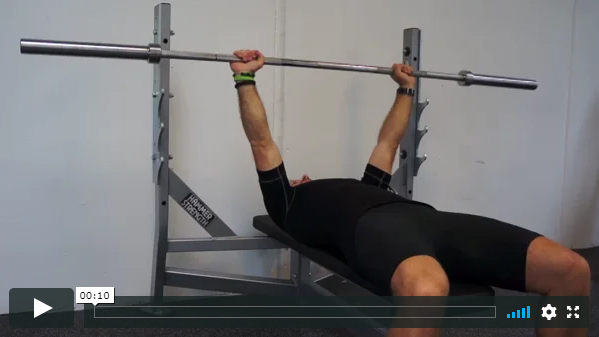 Supine - horizontal press with bar - Recover Gym