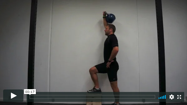 Overhead step-up styrke - Recover Gym